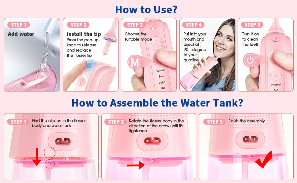 How to use water flosser in the right way ? – KUSKER care
